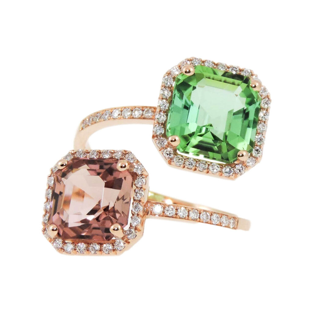 Χρυσο Δαχτυλιδι με Ρουμπινια & Διαμαντια - John Lyras Jewellery