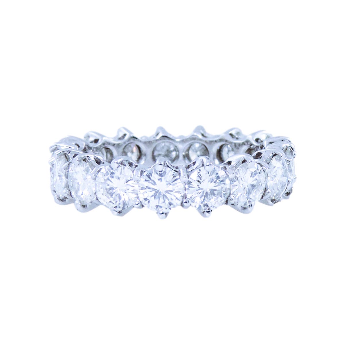 Gold & 4.30ct Diamond Eternity Ring - John Lyras Jewellery